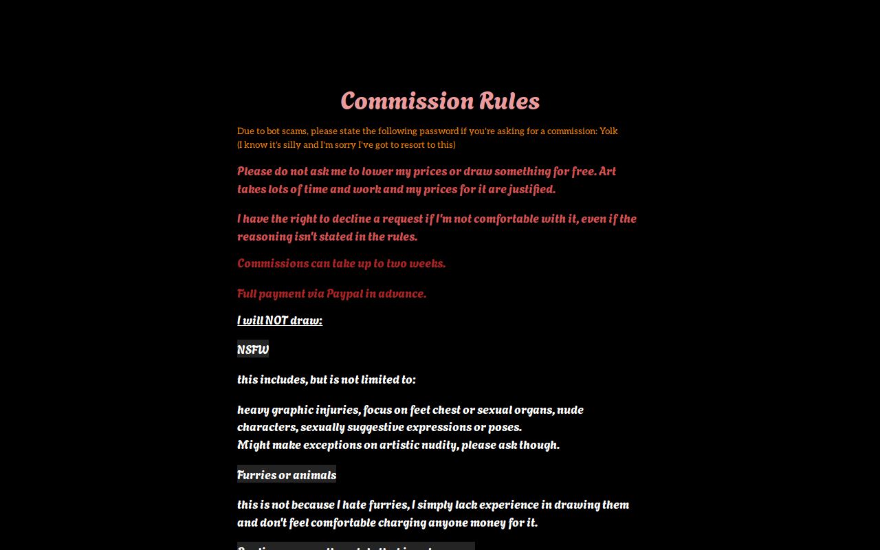 comm rules